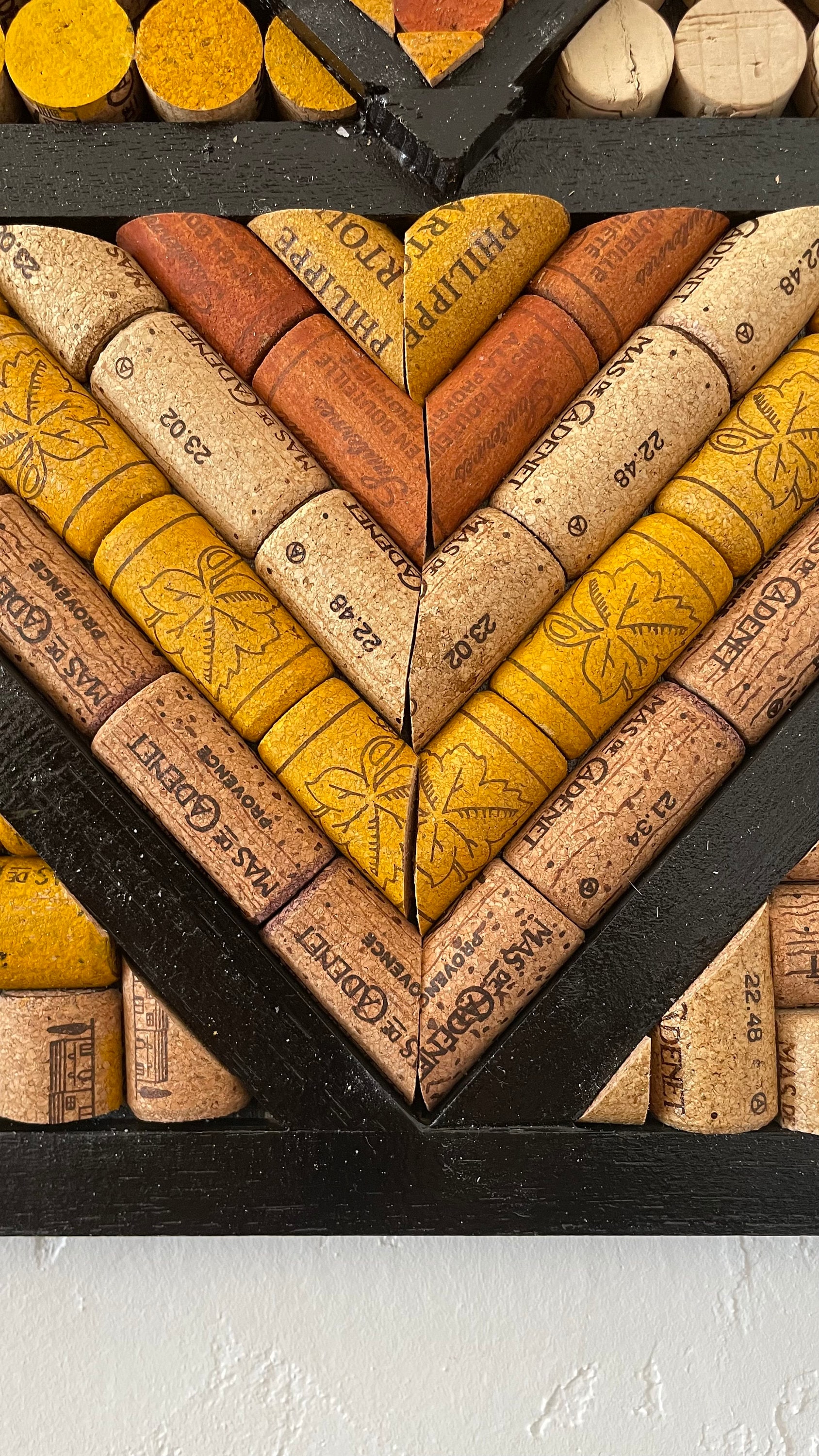 Wine Corks Wall Chart. Entirely Handmade Creation. - Etsy