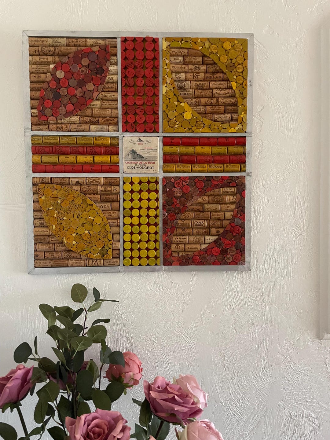 Wine Cork Wall Chart. Entirely Handmade Creation. - Etsy