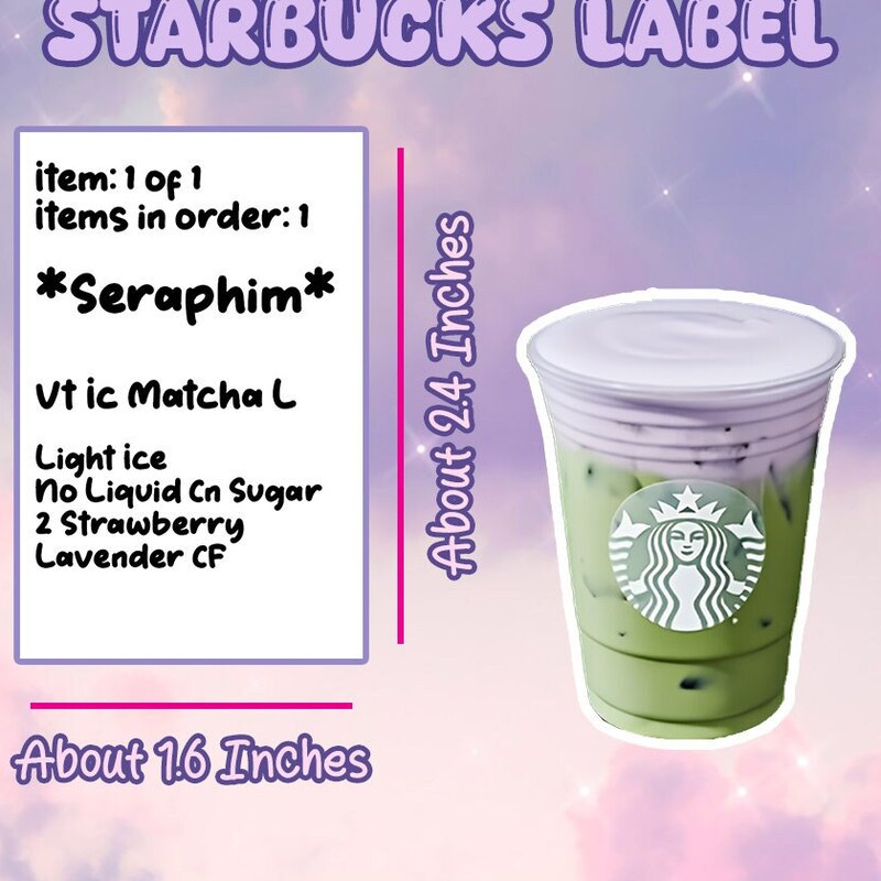 Starbucks Label - Etsy