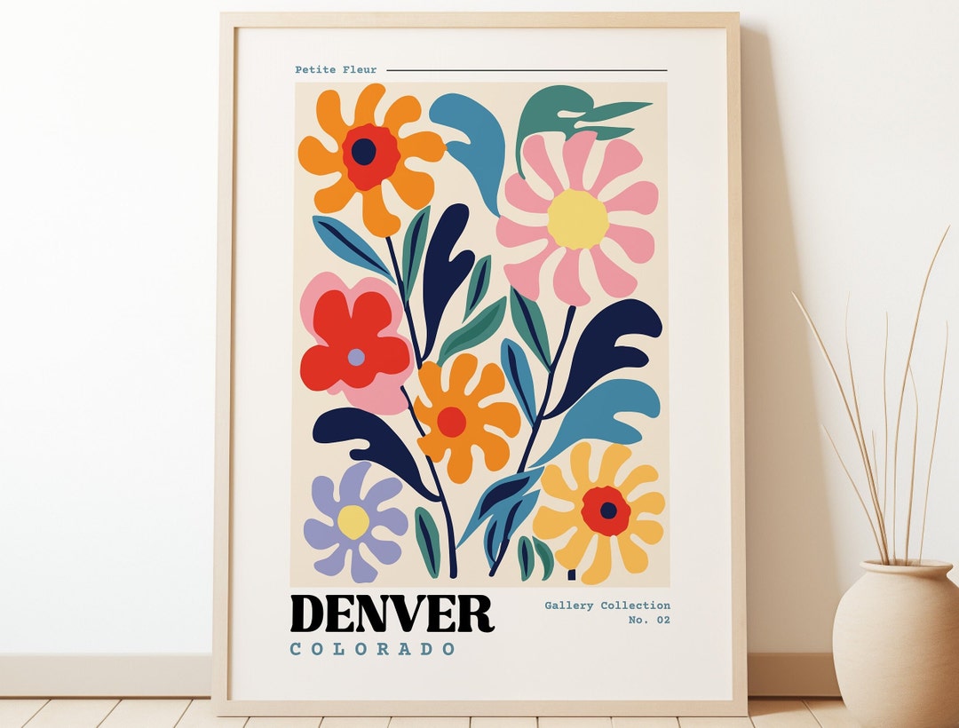 Denver, Colorado Travel Print | Denver, Colorado Poster | Retro Travel ...