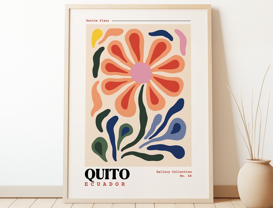 Quito, Ecuador Travel Print | Quito, Ecuador Poster | Retro Travel ...
