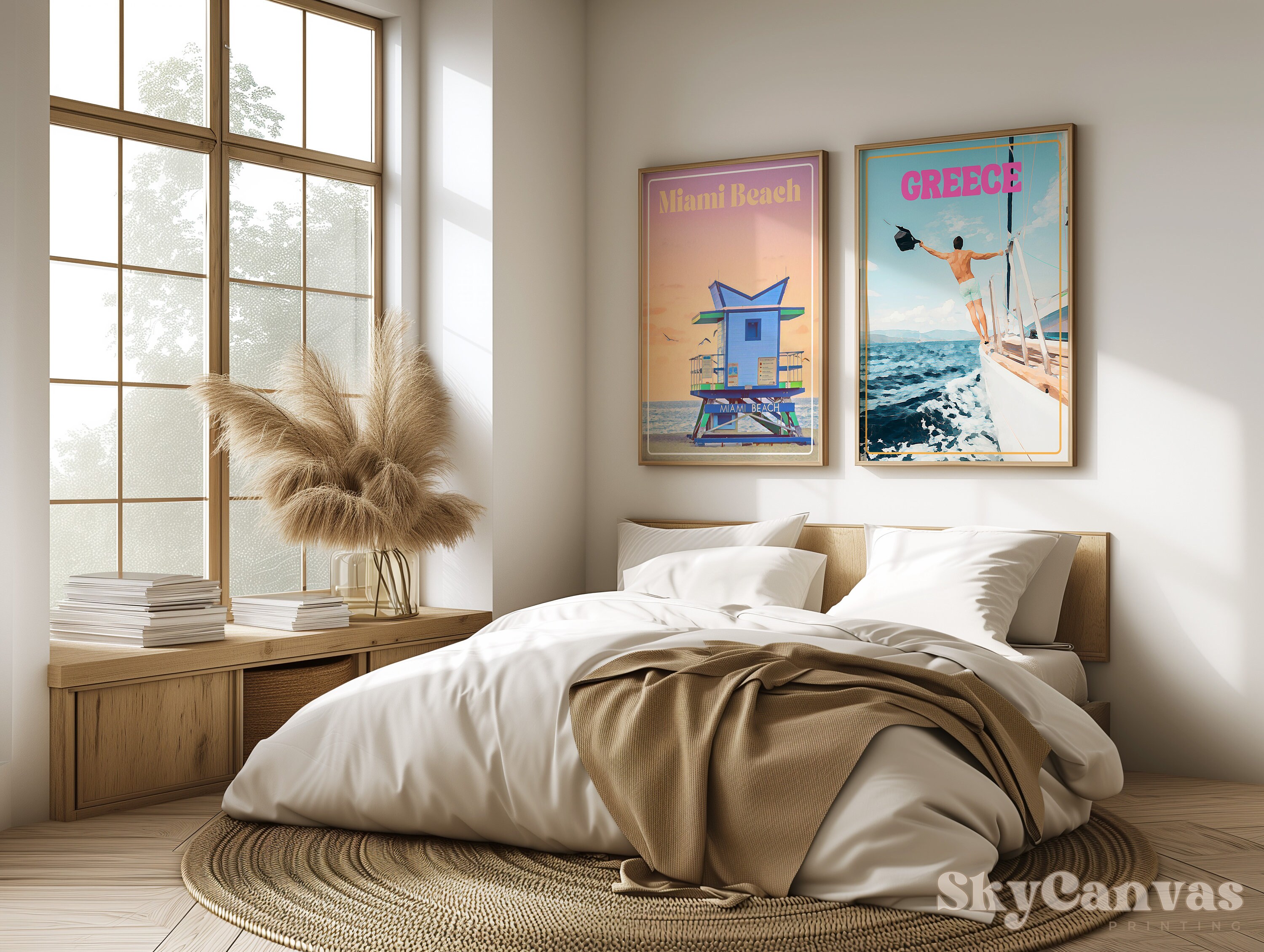 Greece Retro Travel Poster | Gallery Wall Art | Eclectic Print ...