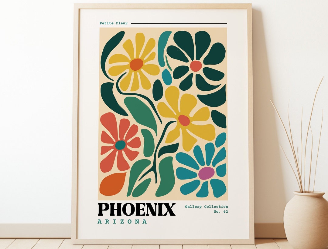 Phoenix, Arizona Travel Print Phoenix, Arizona Poster Retro Travel ...