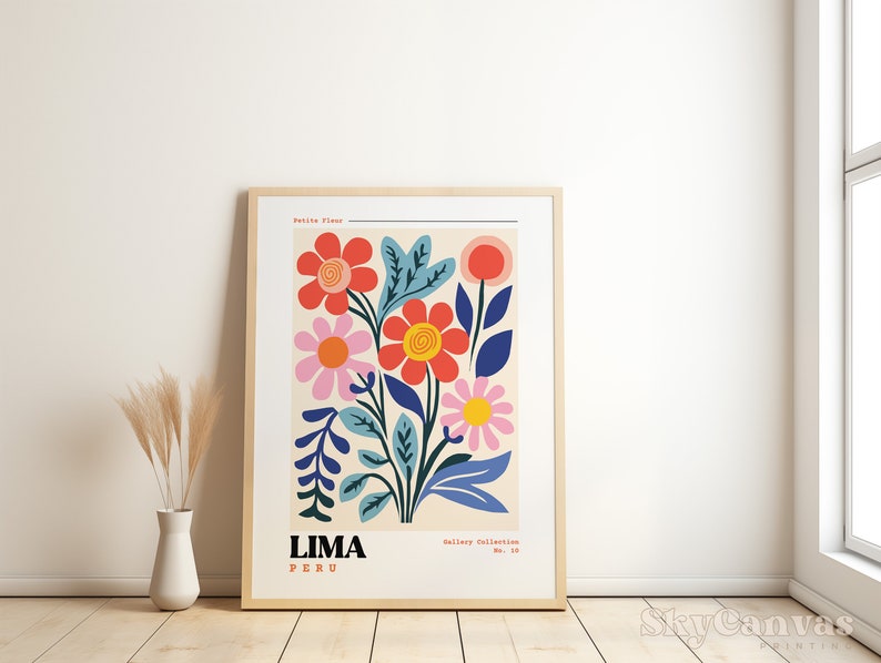 Lima, Peru Travel Print | Lima, Peru Poster | Retro Travel Poster ...