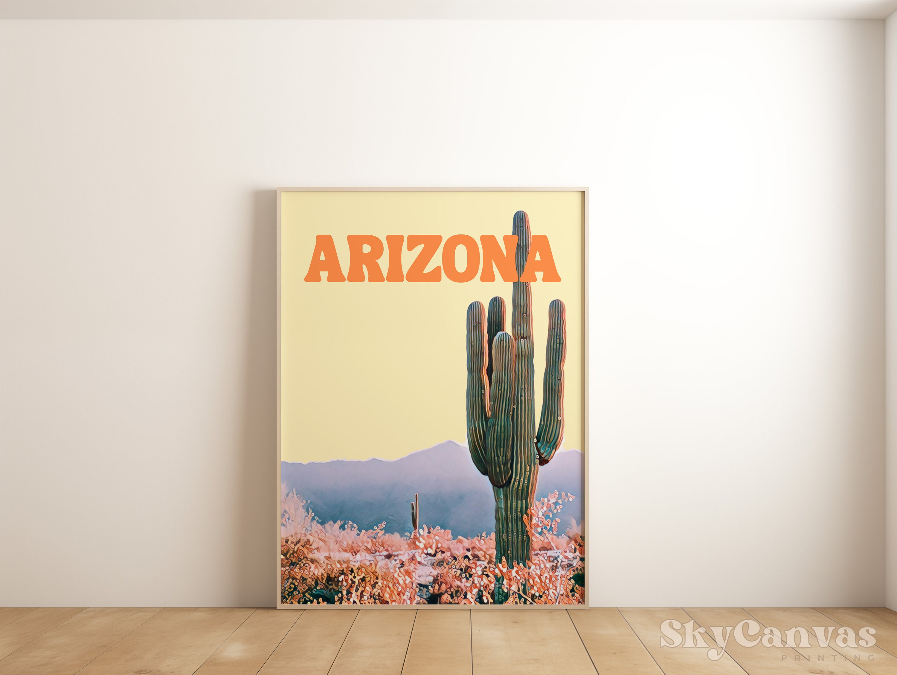 Arizona Retro Travel Poster | Gallery Wall Art | Eclectic Print ...