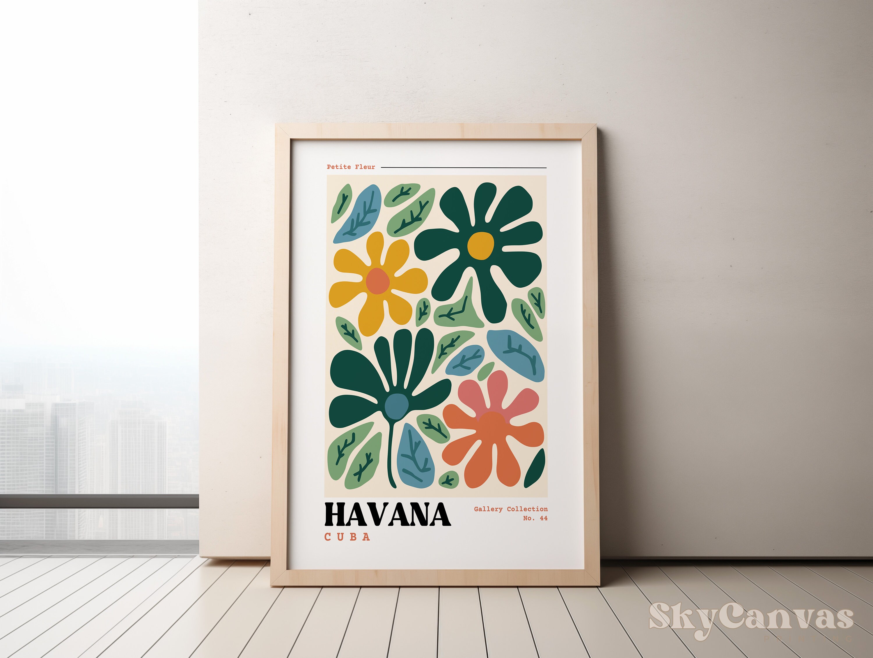 Havana Cuba Flower Market Print, Digital Download — Retro Botanical ...