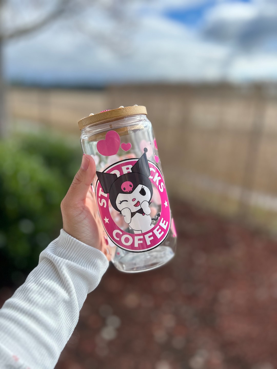 Kuromi Glass Cup - Etsy