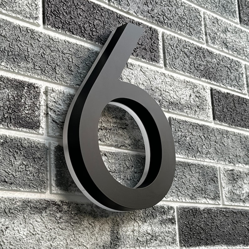 Modern House Numbers | Electrical With 24V LED Transformer ...