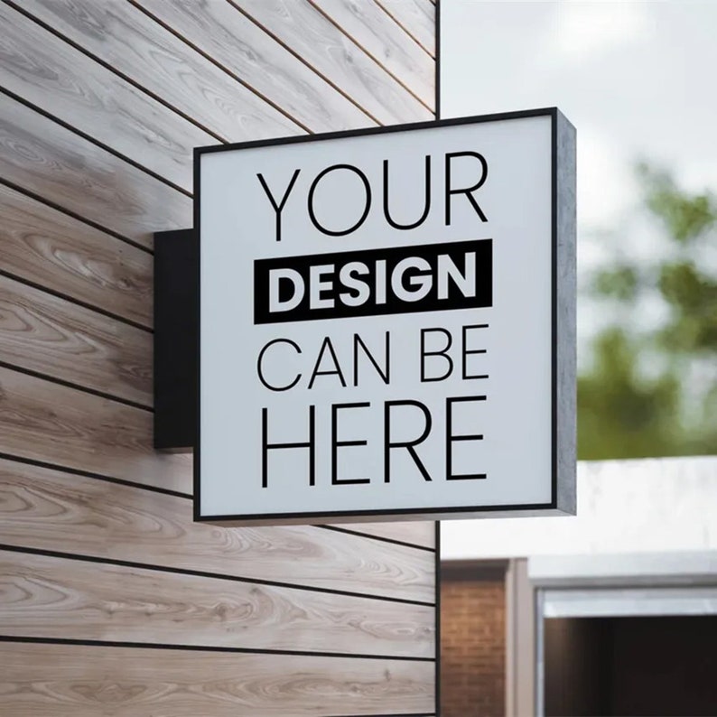 Custom LED Lightbox Sign: Double Sided Storefront Signage - Etsy