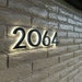 Modern House Numbers | Electrical With 24V LED Transformer ...