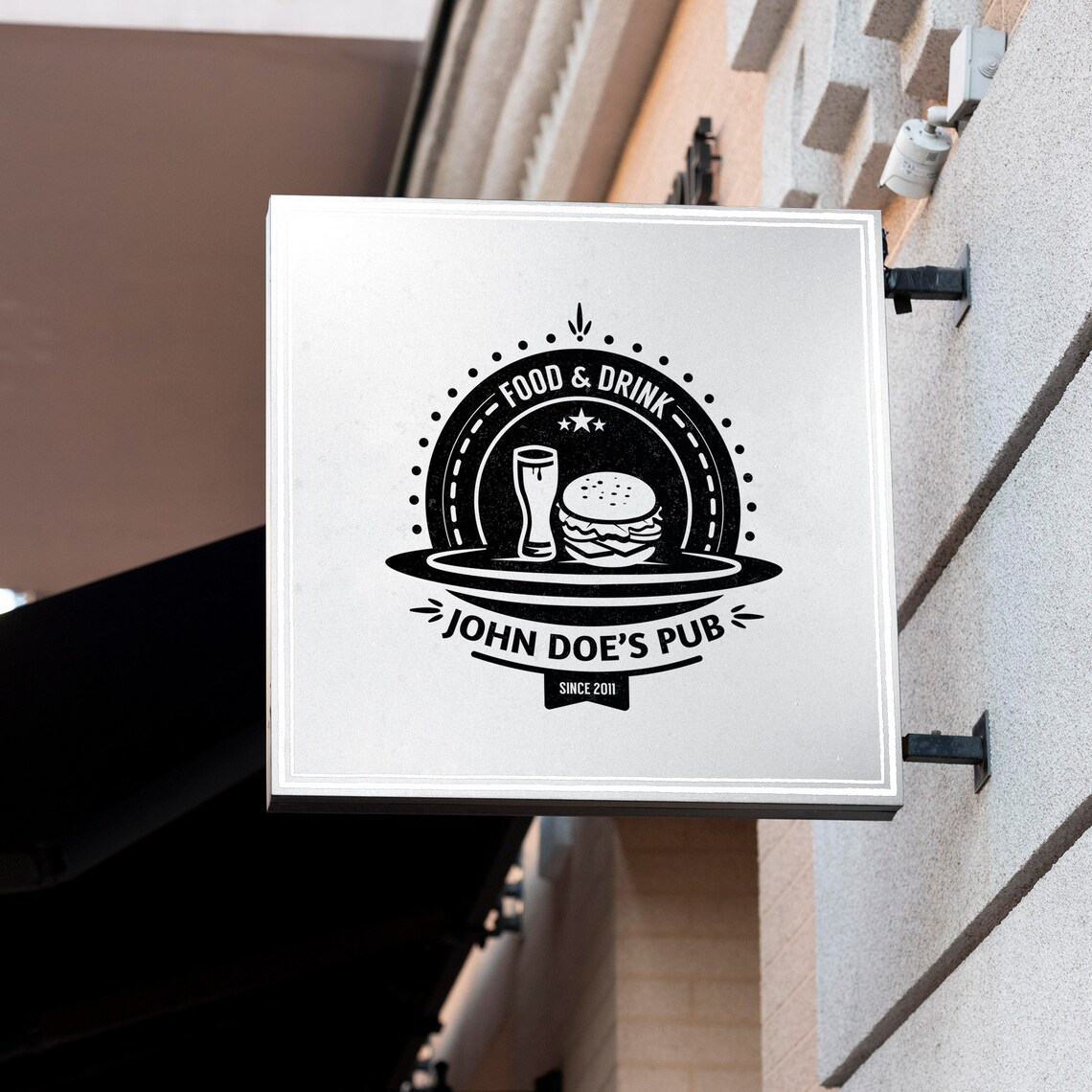 Custom Metal Business Logo Sign, Store Front Wall Mounted Signage ...