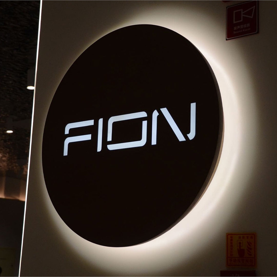 Custom LED 3D Backlit Business Logo Sign Signage, Metal LED Light Box ...