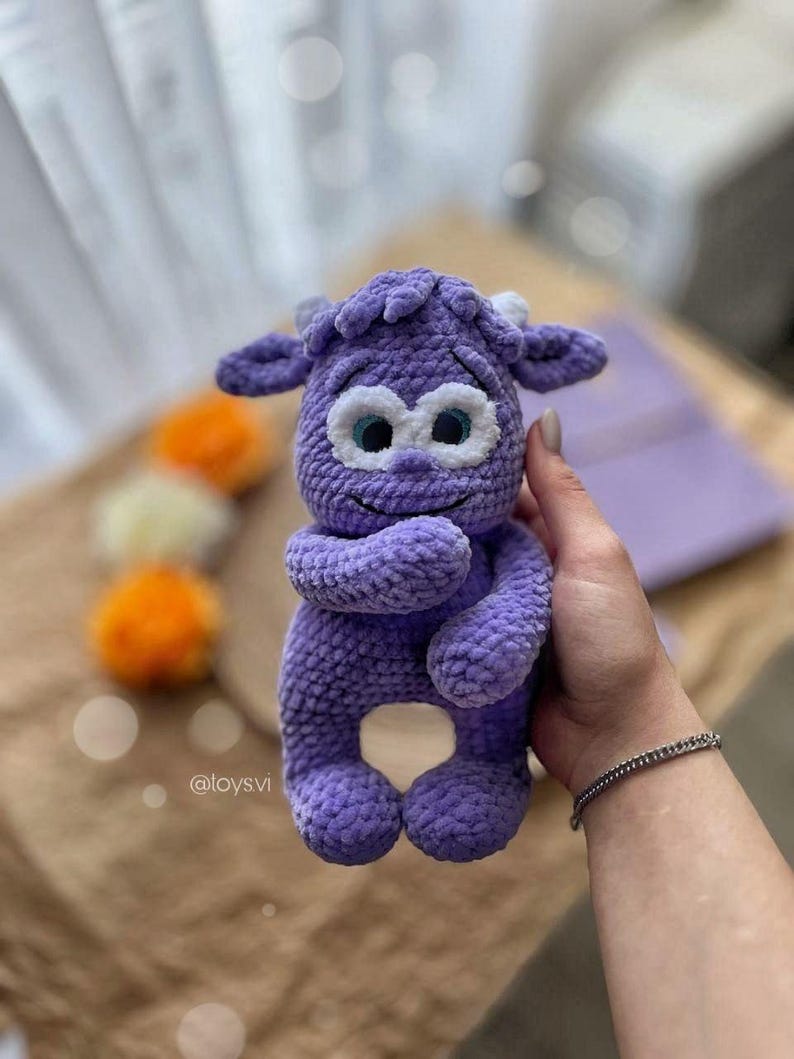 Crochet Monster PATTERN, Amigurumi Crochet Pattern in English, Cute ...