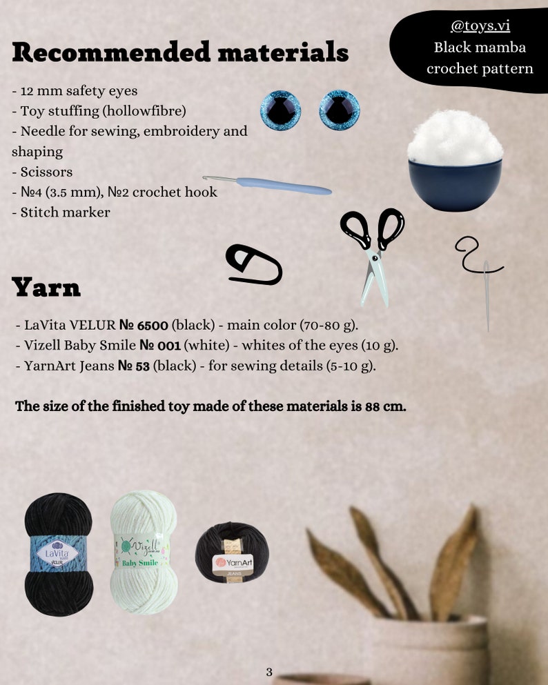 Snake Crochet Pattern - DIY Tutorial, Amigurumi Animals, Reptiles ...