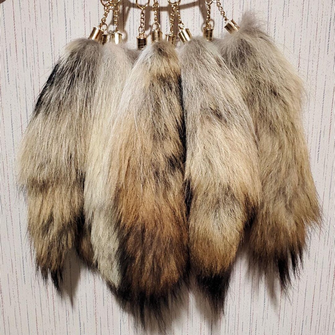 Real Coyote Tail Keychain With Swivel Clasp 6, 8, 10, 12 Inch - Etsy