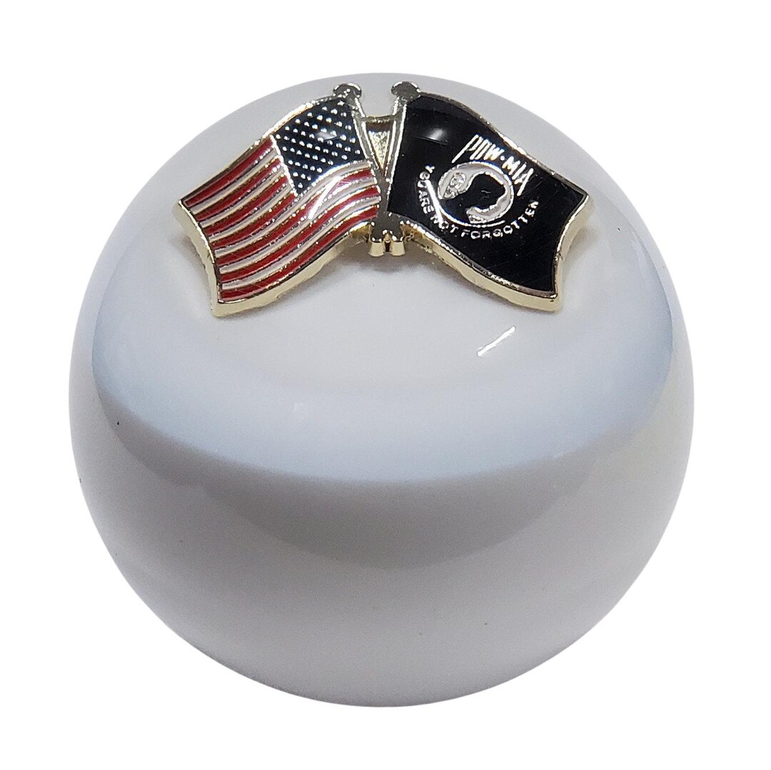 American Flag and Pow-mia Flag Shift Knob White - Etsy