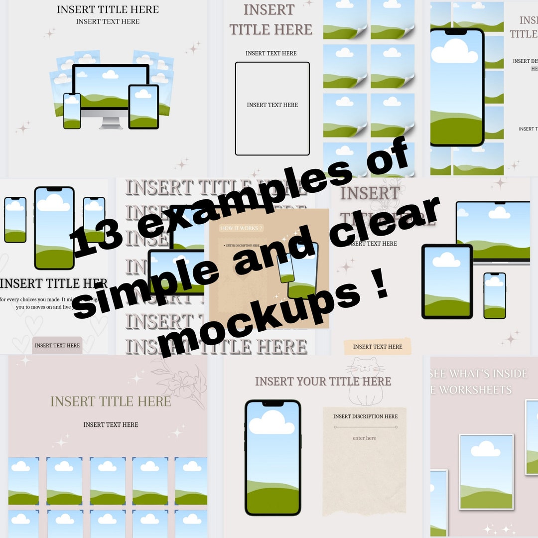 Simple Mockups - Etsy