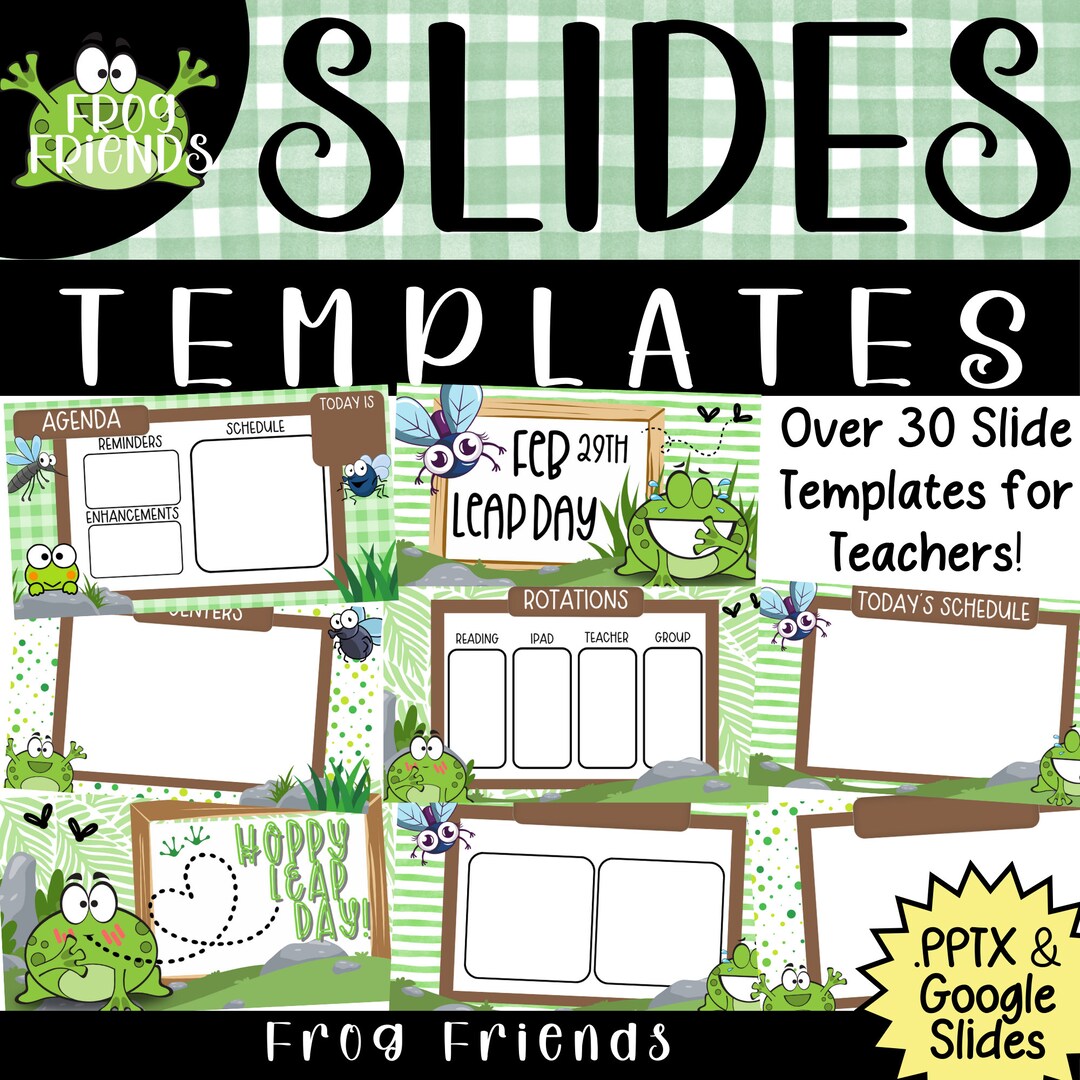 Leap Day Frog Classroom Daily Google Slides Templates Leap Year Frog ...