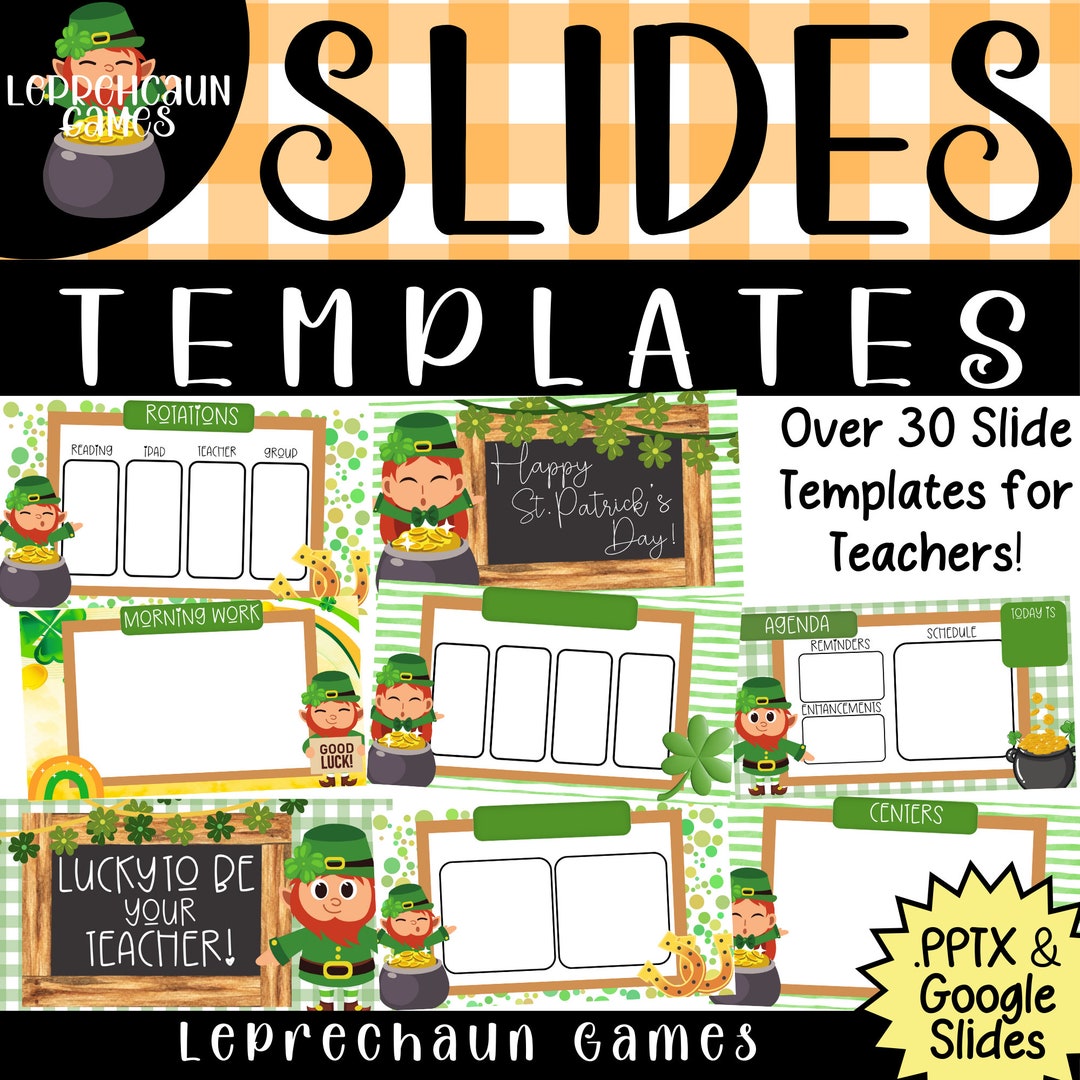 St Patrick's Day Leprechaun Classroom Daily Google Slides and PPTX ...