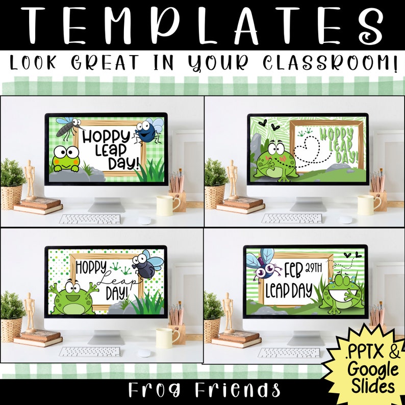 Leap Day Frog Classroom Daily Google Slides Templates Leap Year Frog ...