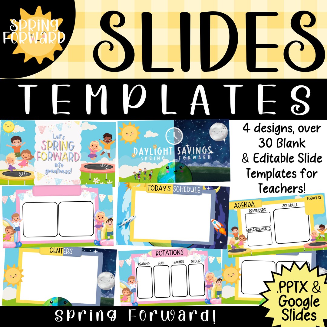 Daylight Savings Time Classroom Daily Google Slides and .PPTX Templates ...