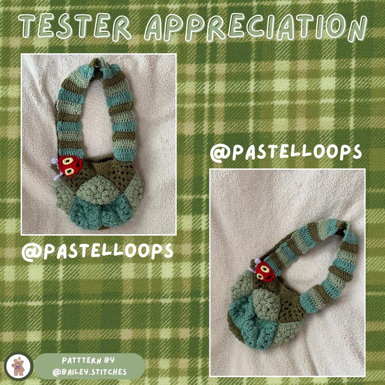 PATTERN ONLY - Caterpillar Crochet Bag Pattern - Etsy