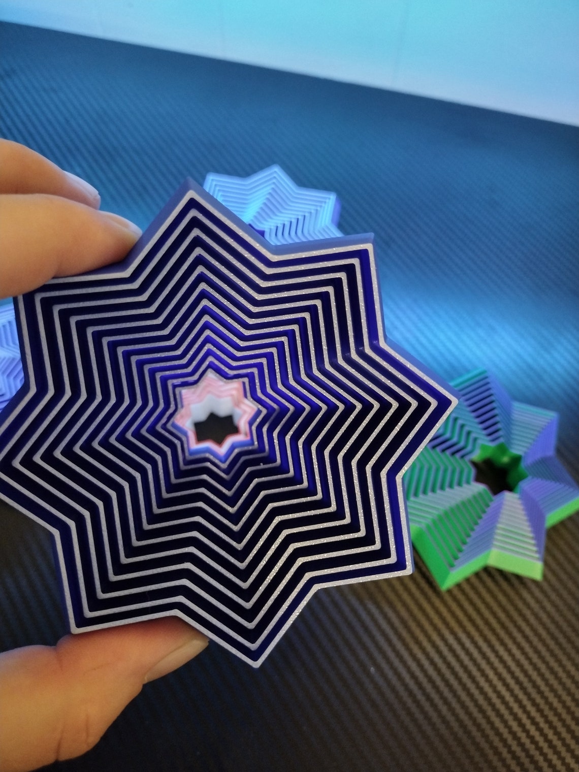 Fidget Star 3D Printed Toy Sensory Stim Fidget Stress Relief Flexible ...