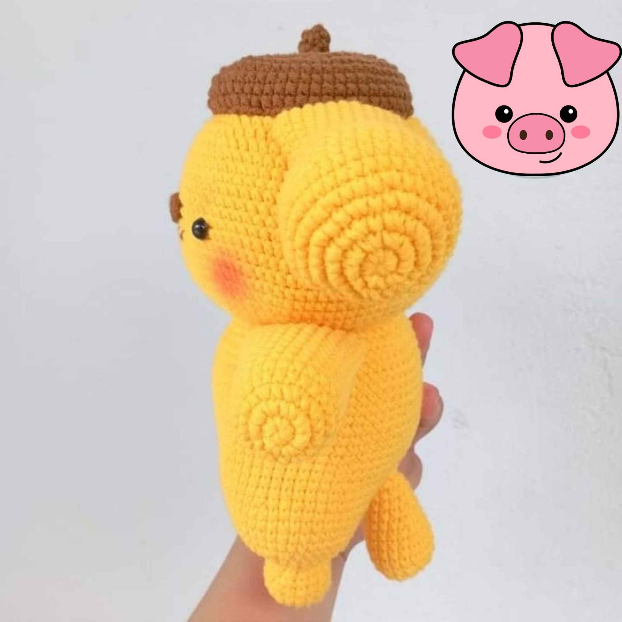 Crochet Pompompurin Amigurumi Pattern, Cute Soft Giant Pompompurin ...