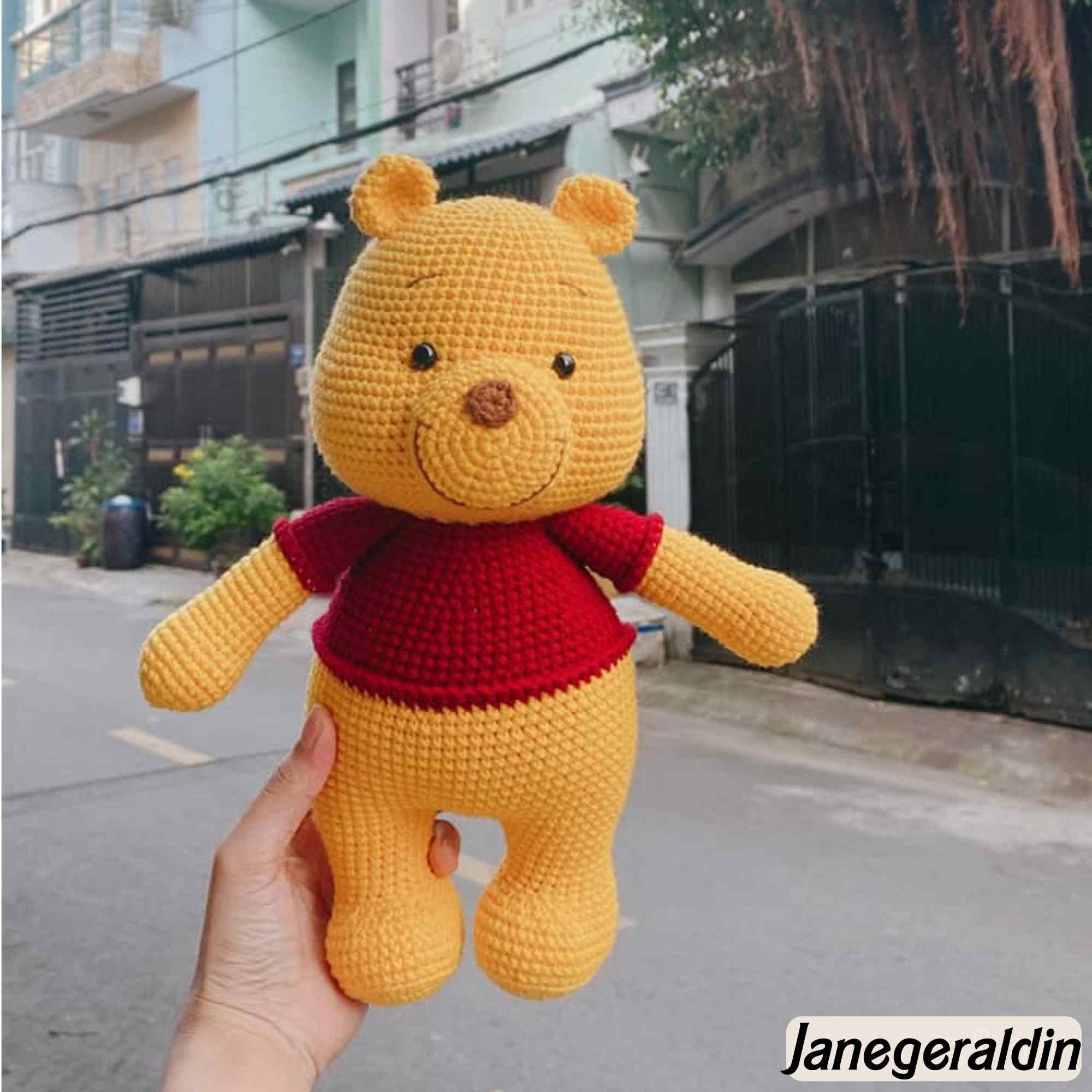 Pooh Crochet Pattern, Crochet Winnie the Pooh, Amigurumi Pooh, Lovely ...