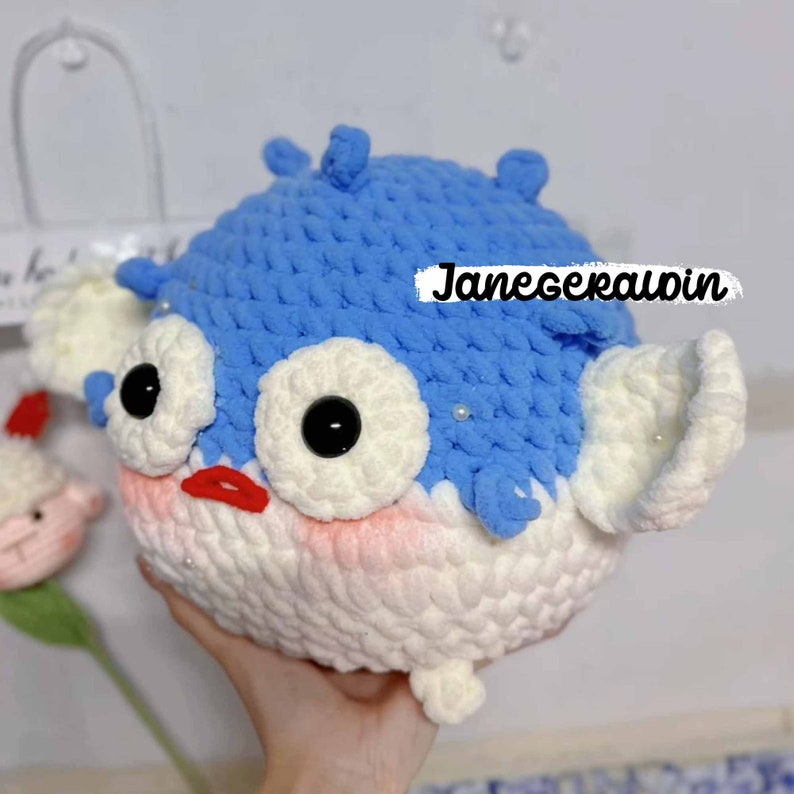 Puffer Fish Crochet Pattern PDF, Cute Amigurumi Puffer Fish Design ...