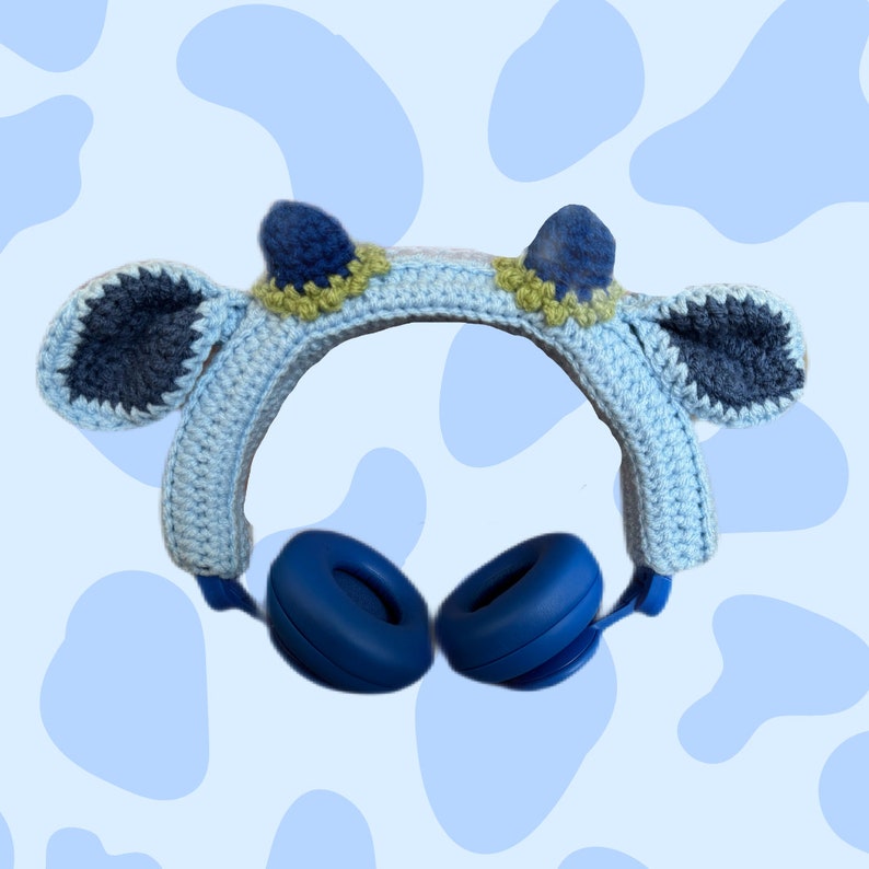 Blueberry Cow Headphone Cover Crochet Pattern - Etsy
