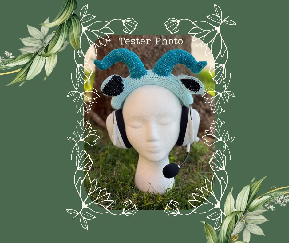 Horned Creature Headphone Cover Crochet Pattern - Etsy