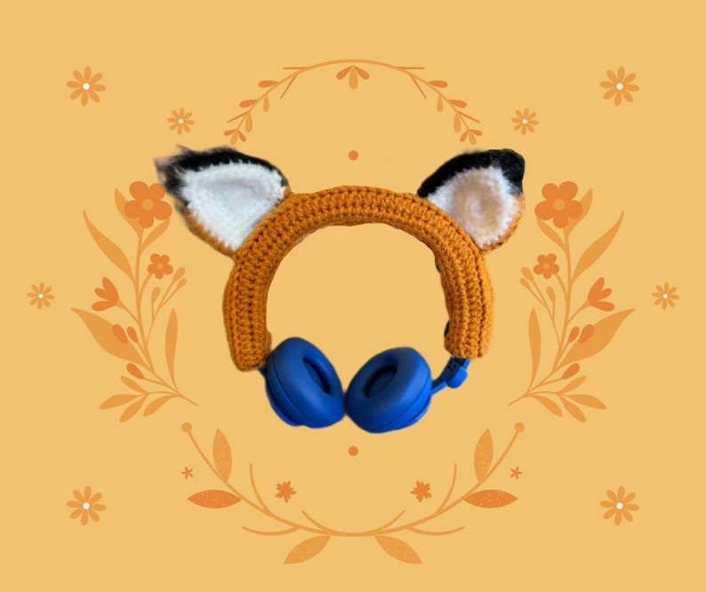 Fox Ear Headphone Cover Crochet Pattern - Etsy