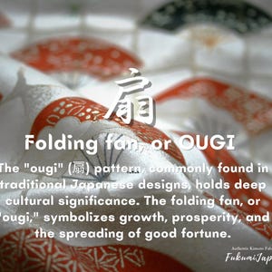 Gold-threaded Design Japanese Silk Kimono Fabric, Vintage Japanese ...