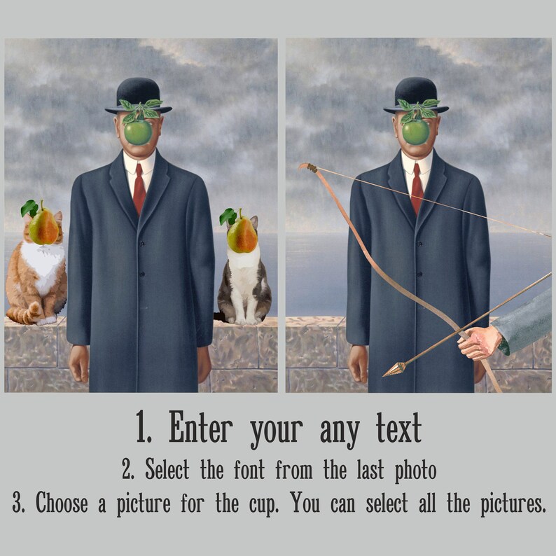 Mug Famous Painting Magritte Son of Man Mug Moms Birthday Gift Funny ...