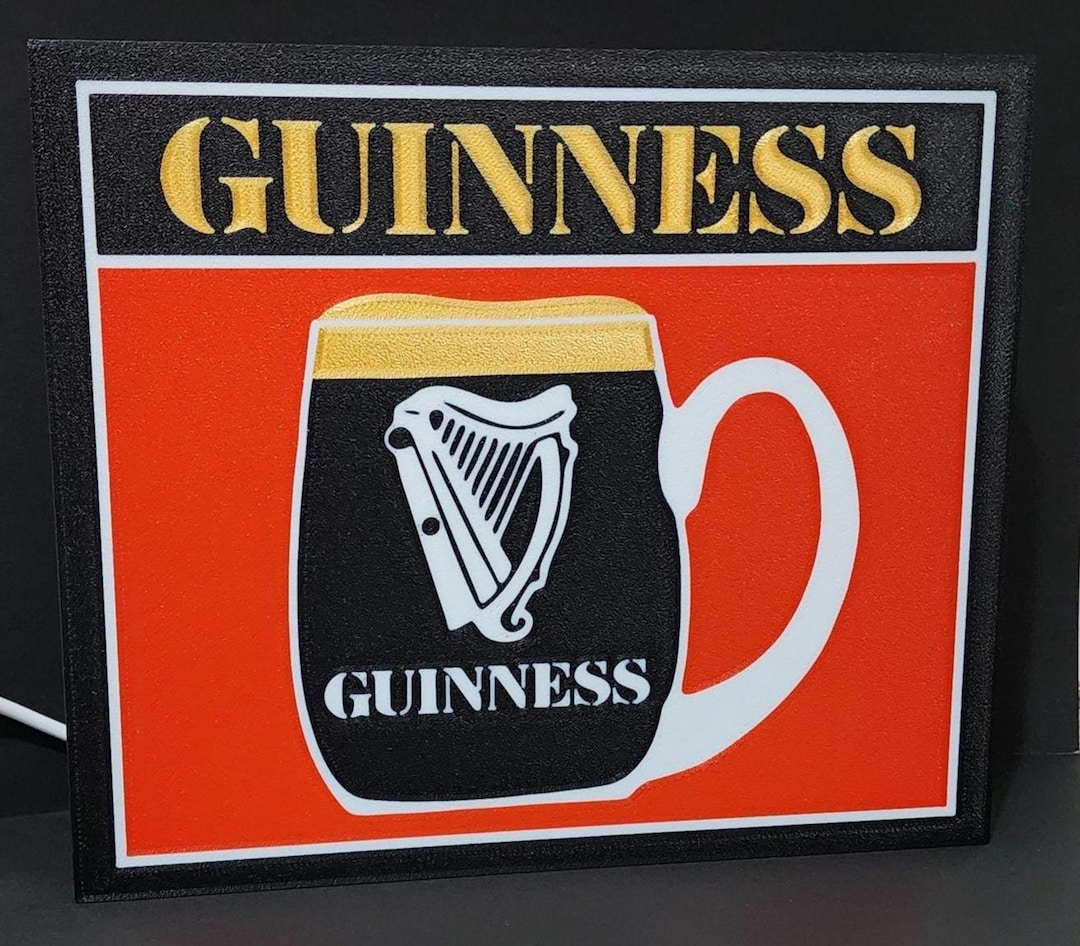 Vintage Guinness Style Lightbox/sign - Etsy
