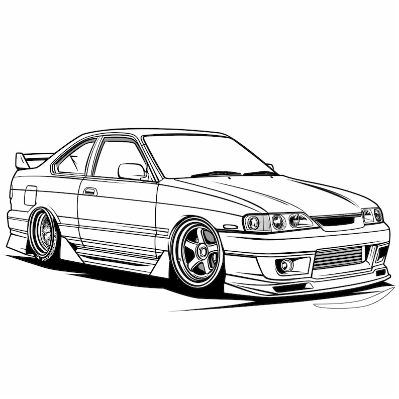 JDM Car Collection: 40+ Iconic Japanese Car Illustrations | Digital ...
