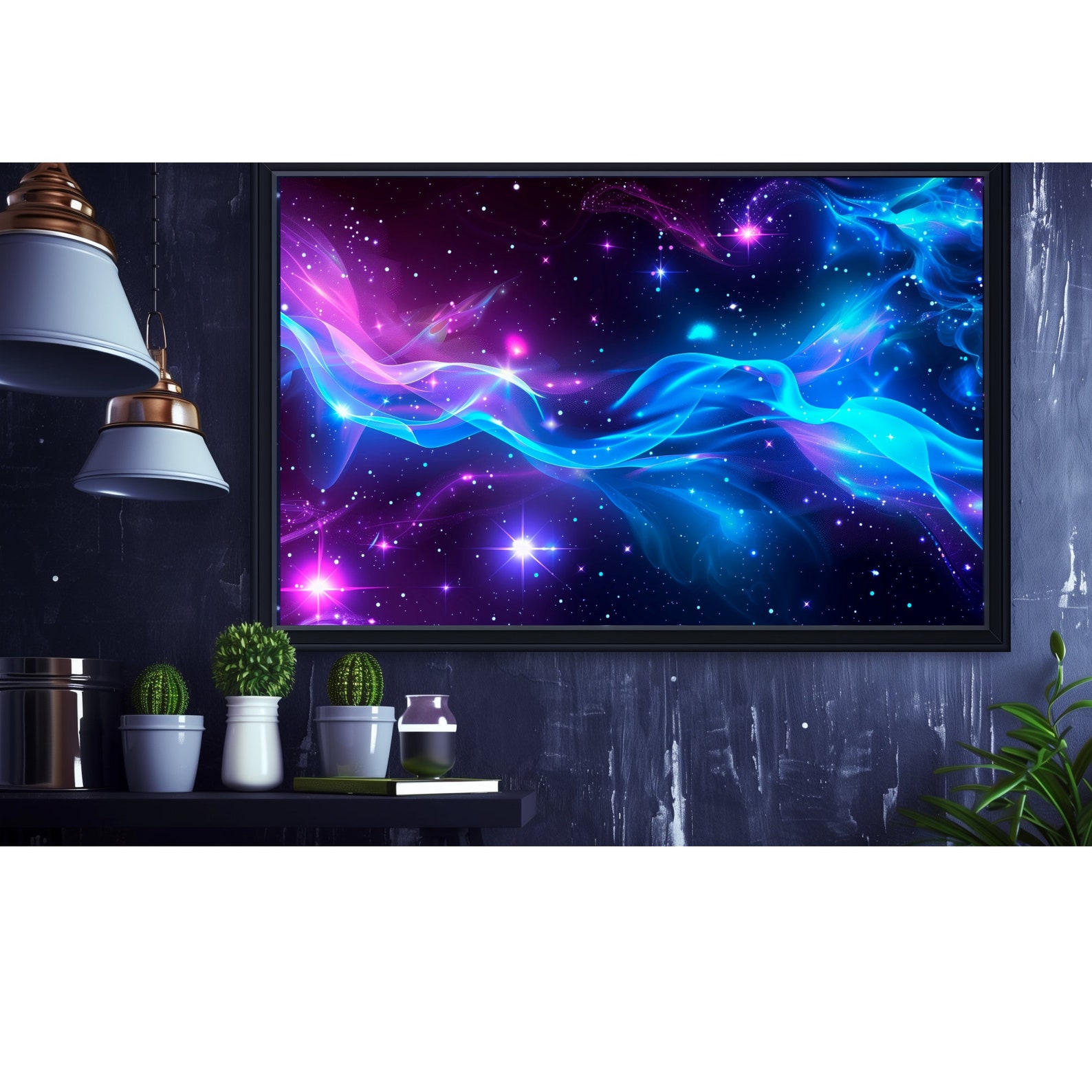 Galaxy Background 16x9 Frame TV, Space Background, Stardust Background ...
