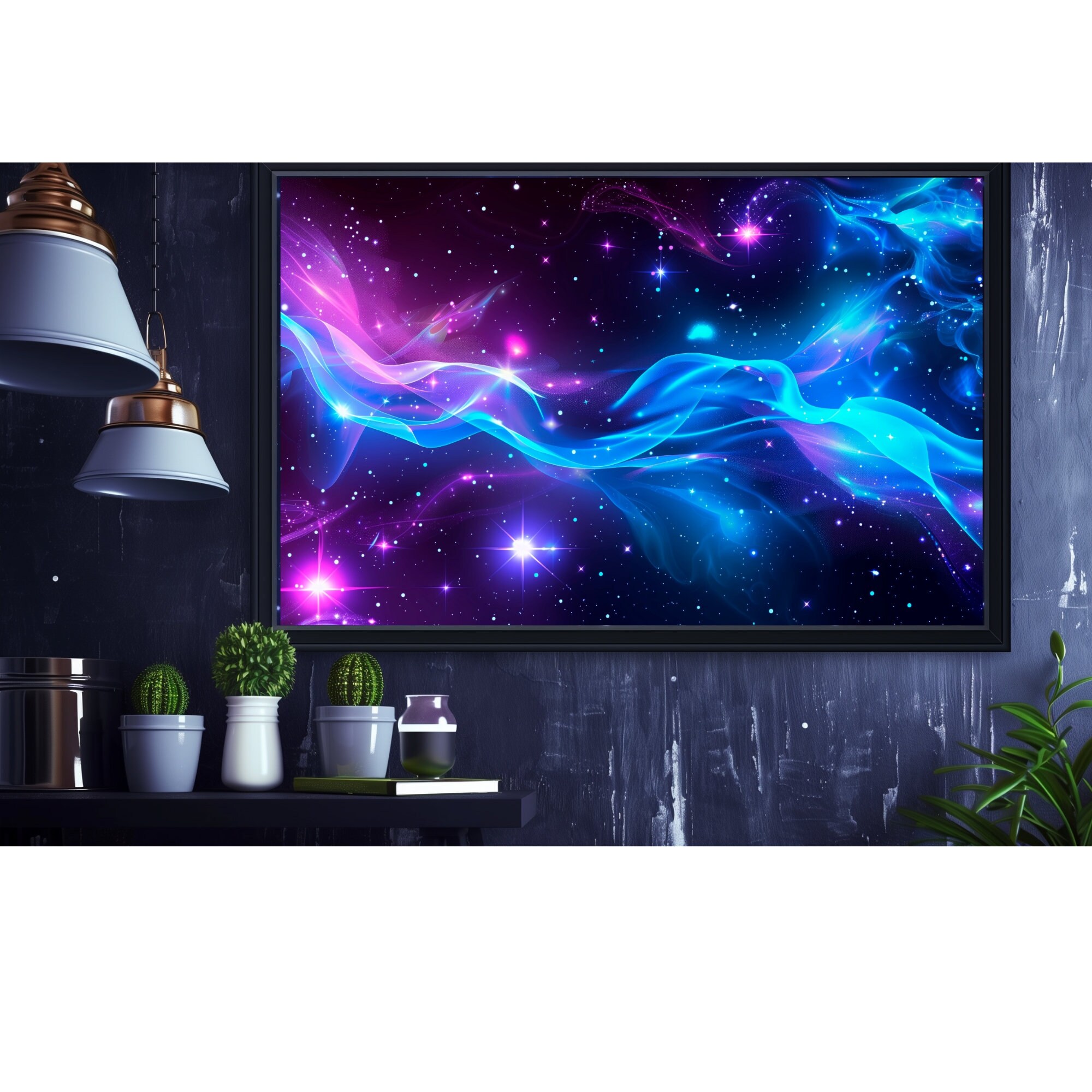 Galaxy Background 16x9 Frame TV, Space Background, Stardust Background ...