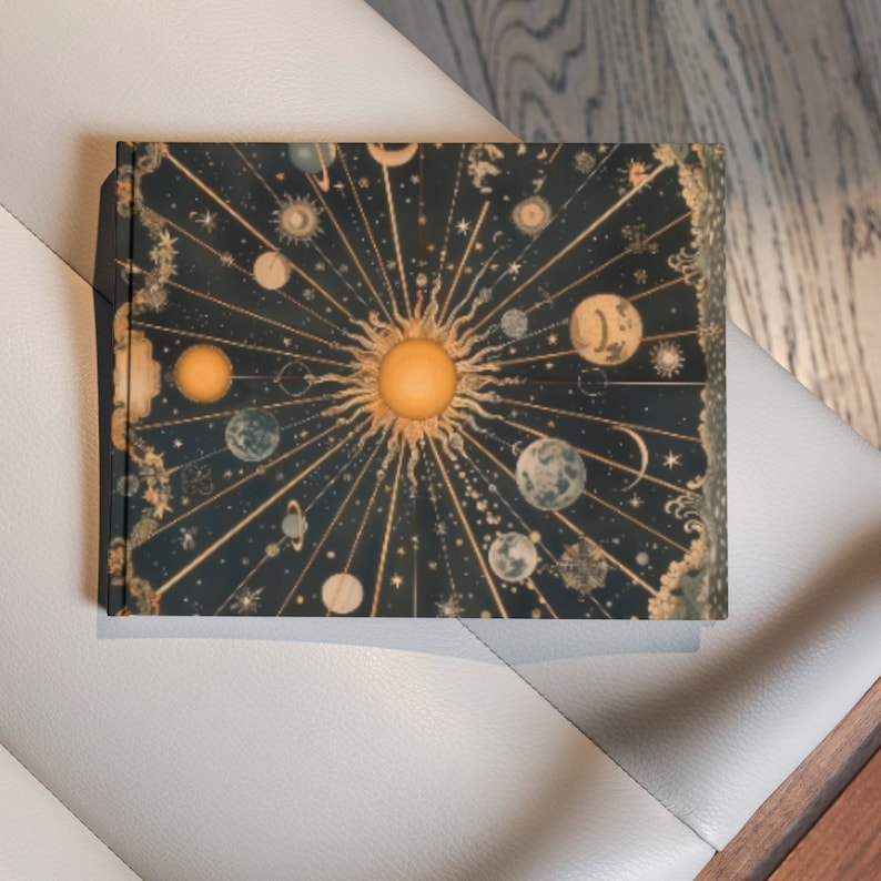 Sun Moon Pages, Star Collage Sheet, Mystical Download, Printable Galaxy ...