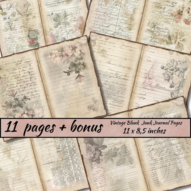 Junk Journalling Papers - Etsy UK