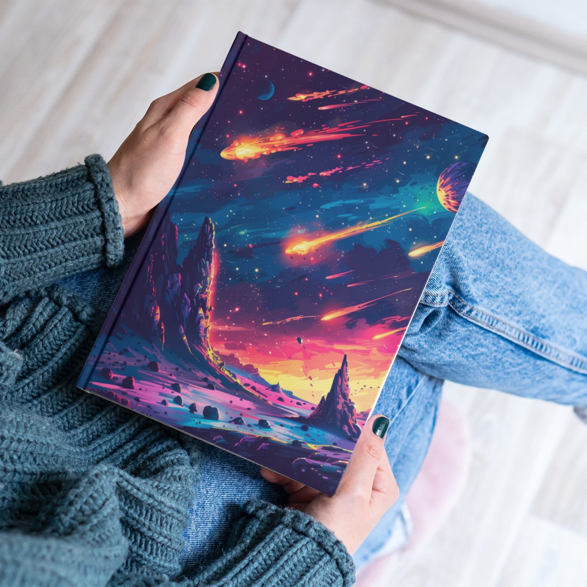 Magic Outer Space Digital Paper, Download Printable Scrapbook Paper ...