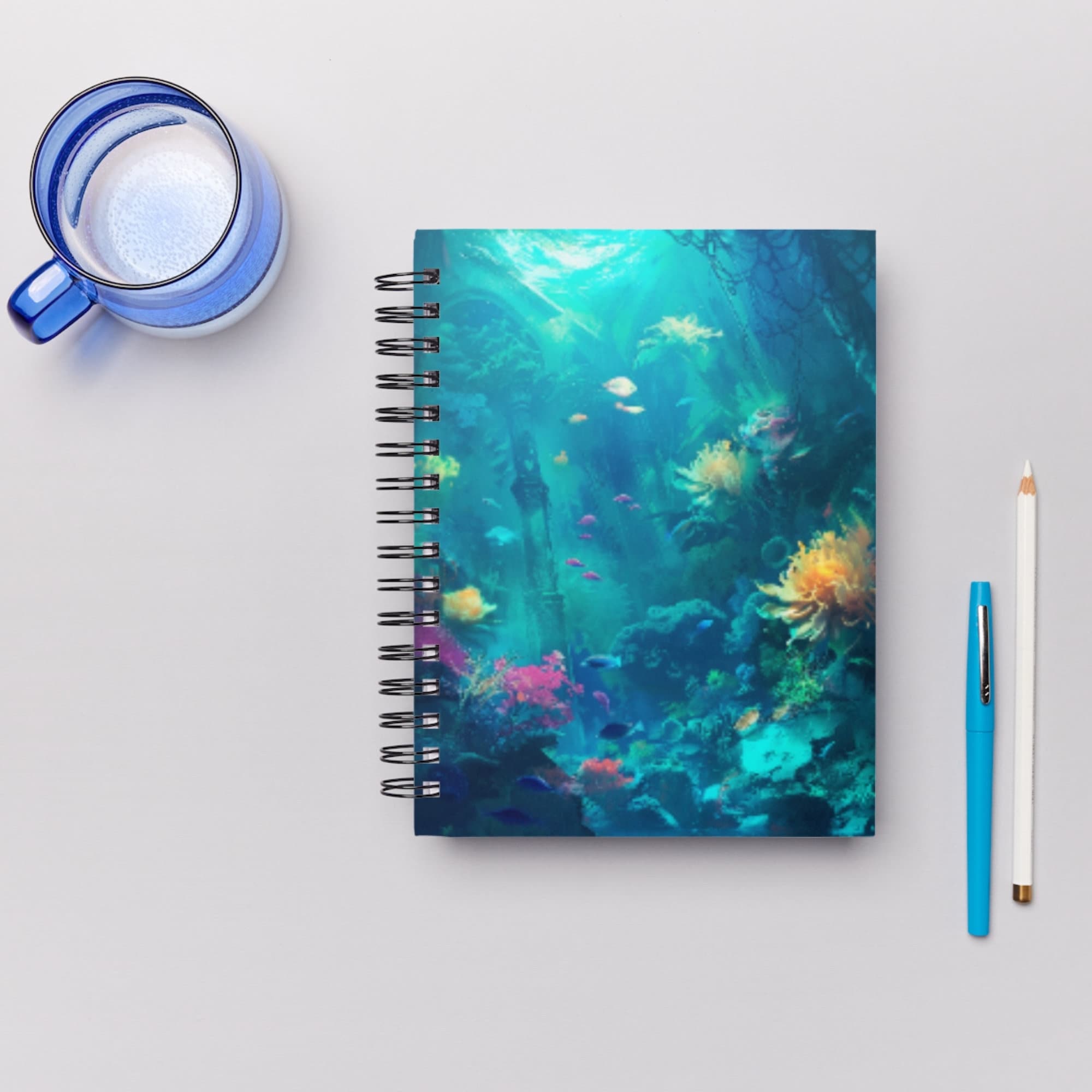 Mystical Underwater Digital Paper, Download Magic Background Scrapbook ...