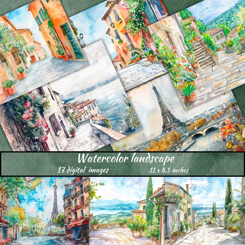 Italian Landscape Scenery - Etsy