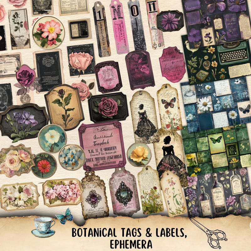 Label Ephemera Printable - Etsy