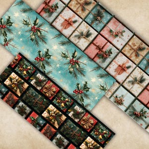 Christmas Seamless Pattern, Scrapbook Backgrounds, Winter Holidays ...