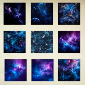 Galaxy Digital Paper, Stardust Background, Universe Texture, Cosmic ...