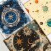 Vintage Celestial Digital Cards, Download Galaxy Paper, Zodiac ...