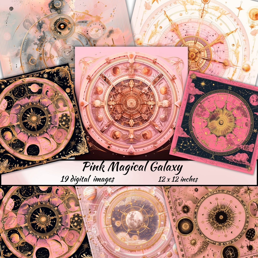 Pink Magical Galaxy Printable Paper, Download Galaxy Printable ...