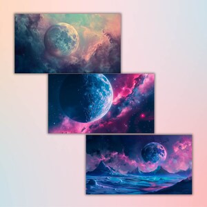 Galaxy Background 16x9 Frame TV, Space Background, Stardust Background ...